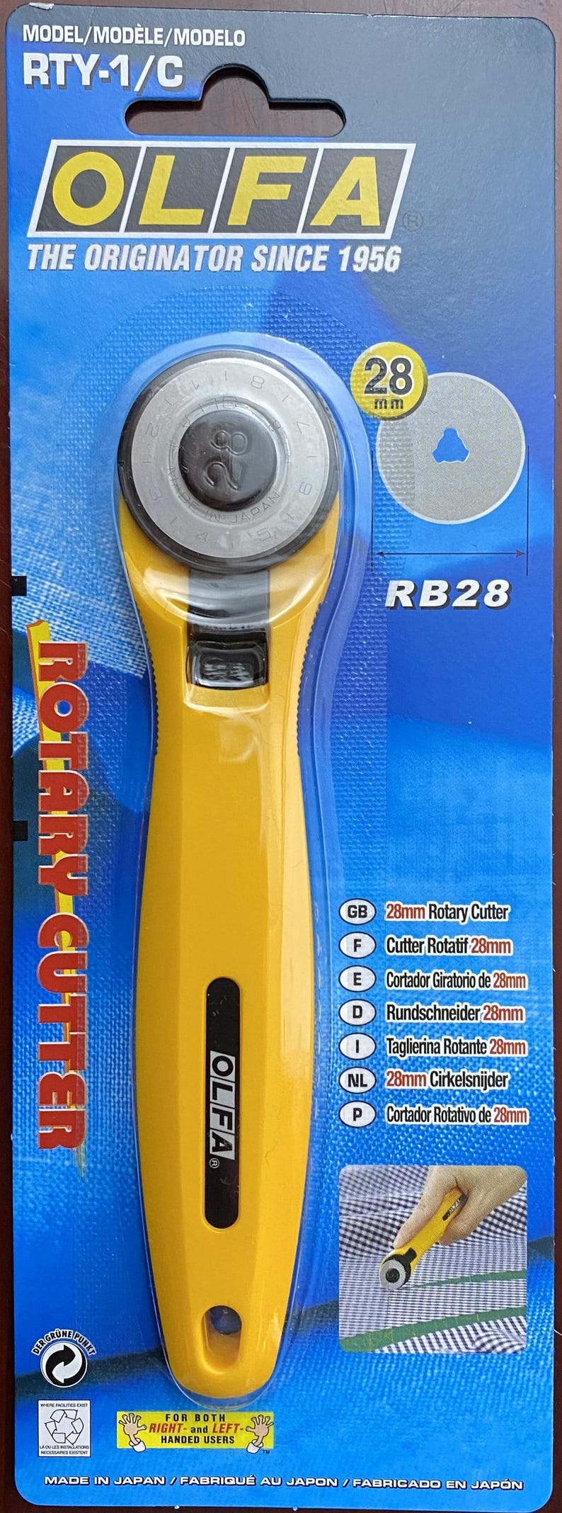 OLFA Rotary Cutter RTY-1/C 28mm - Etsy