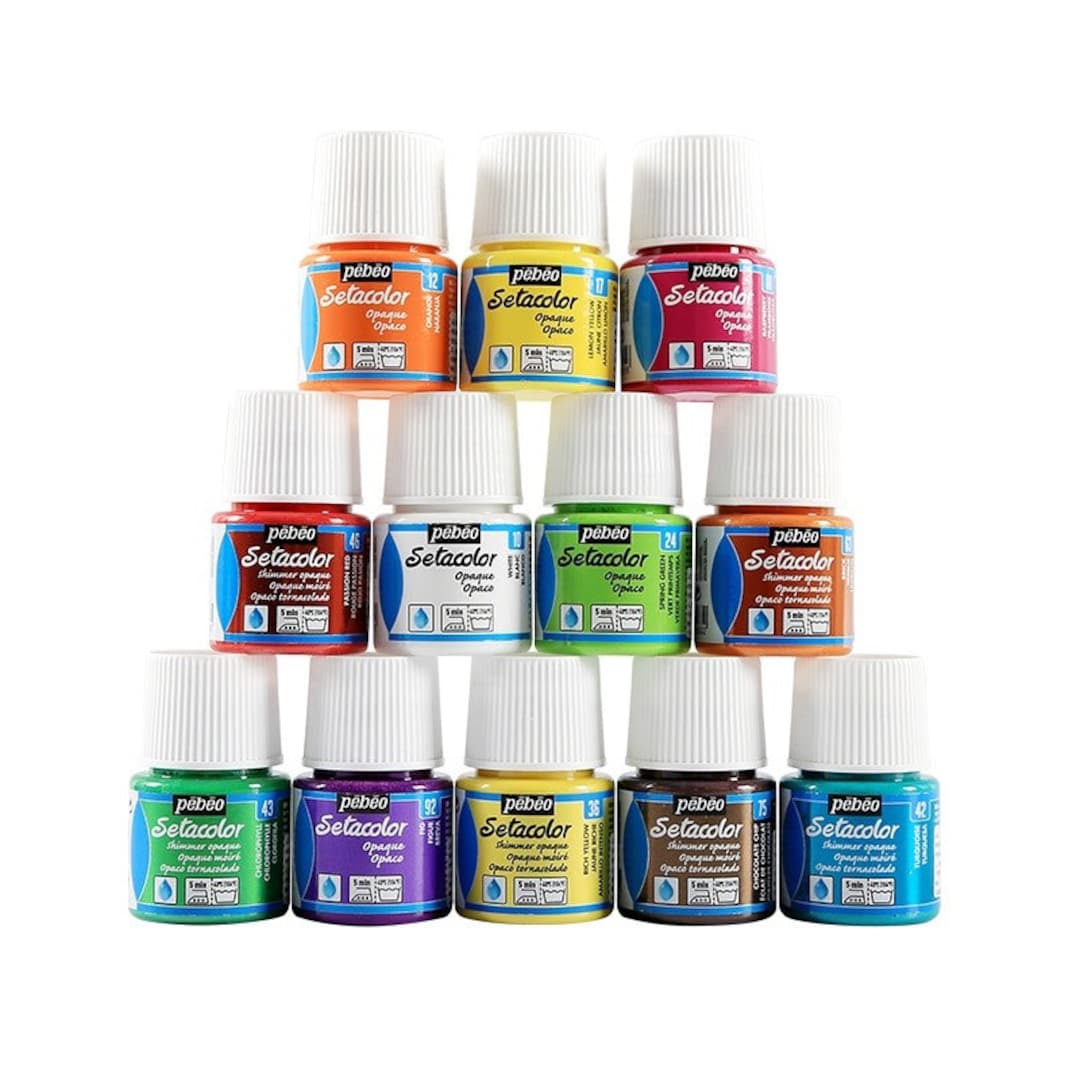 Pebeo Setacolor Fabric & Textile Paint 45ml Opaque and Shimmer - Etsy