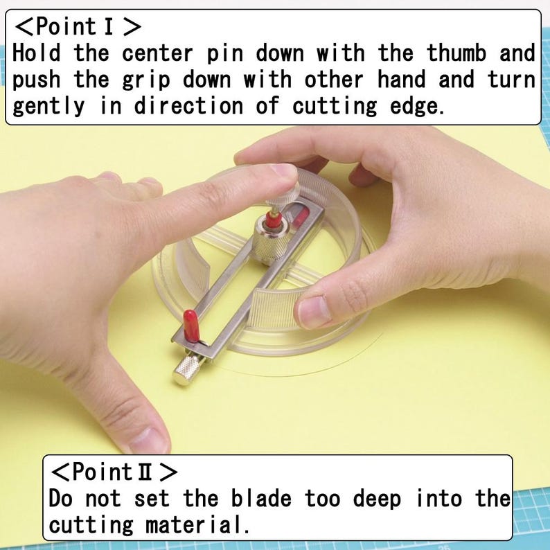 NT Cutter IC-1500P Circle Cutter. Light-duty Circle Cutter to Cut a ...