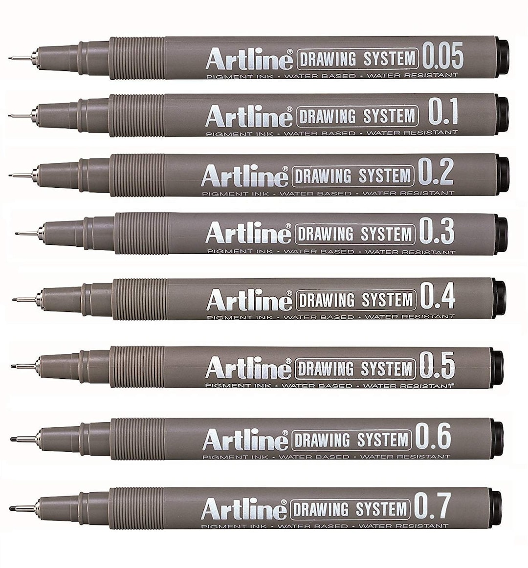 Artline Professional Drawing Pens Pigment Ink for Drawing, Graphic ...