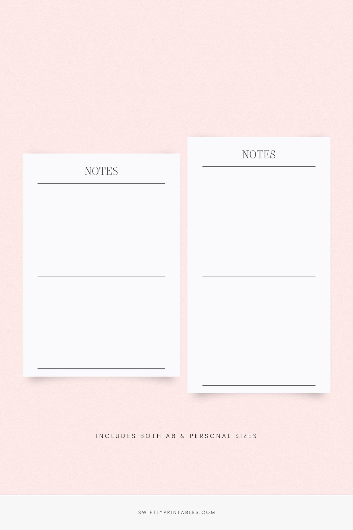 Note Pack Printable Planner Bundle 11 Blank Ruled Dot Grid - Etsy
