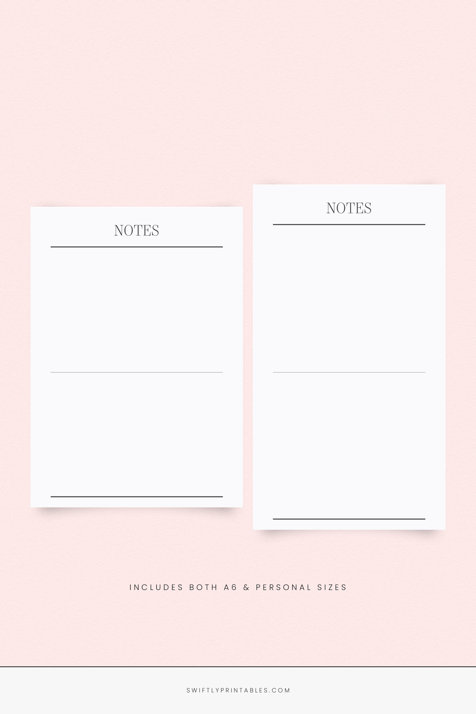 Note Pack Printable Planner Bundle 11 Blank Ruled Dot Grid - Etsy