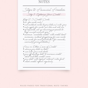 Note Pack Printable Planner Bundle 11 Blank Ruled Dot Grid - Etsy