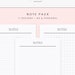 Note Pack Printable Planner Bundle 11 Blank Ruled Dot Grid - Etsy