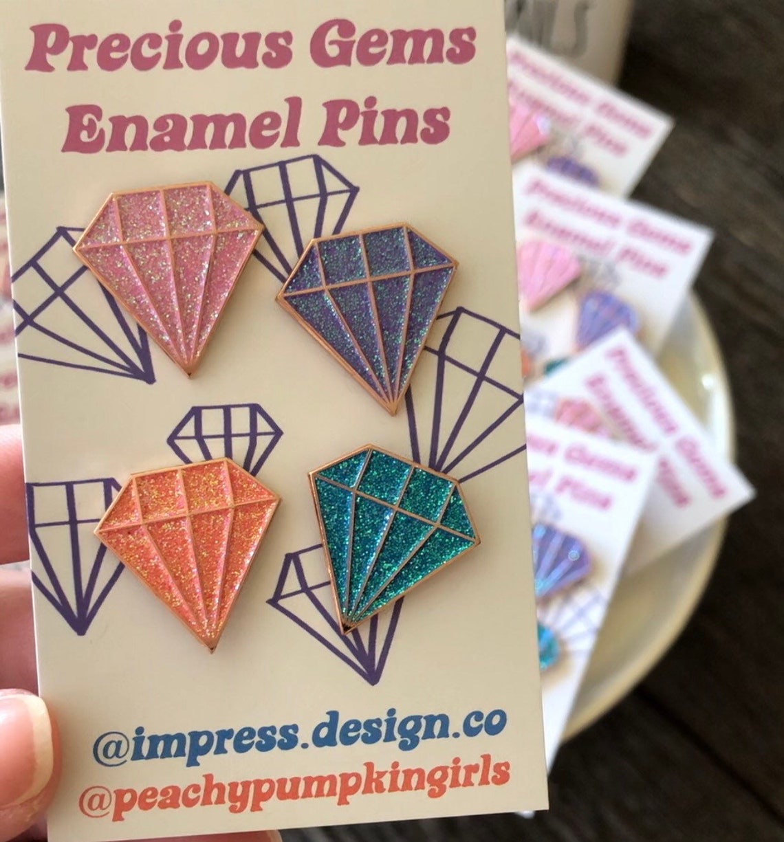 Enamel Gem Pin Set JW Gifts Gift Ideas JW Gifts - Etsy UK