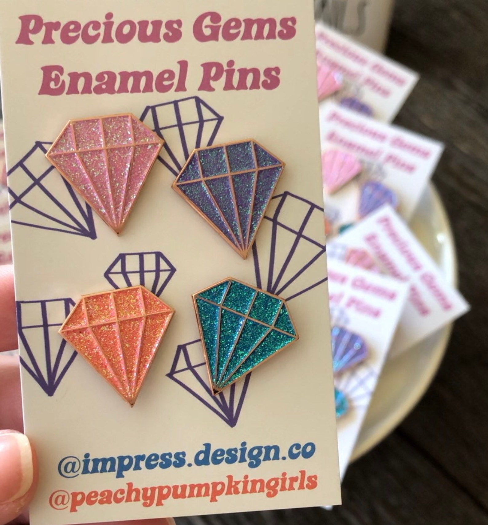 Enamel Gem Pin Set JW Gifts Gift Ideas JW Gifts - Etsy