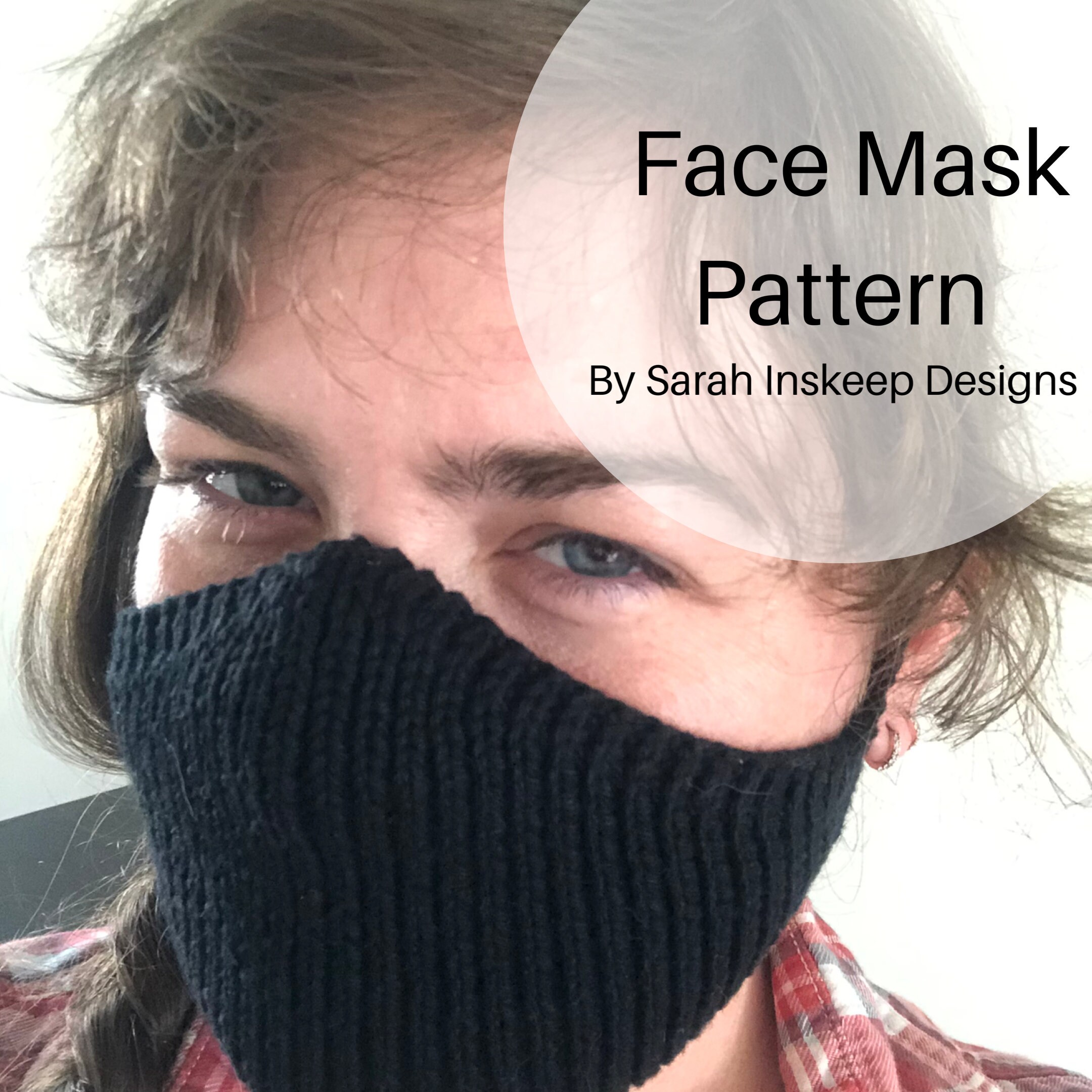 Face Mask Pattern, Knitting Pattern, Face Mask, Washable Face Mask ...