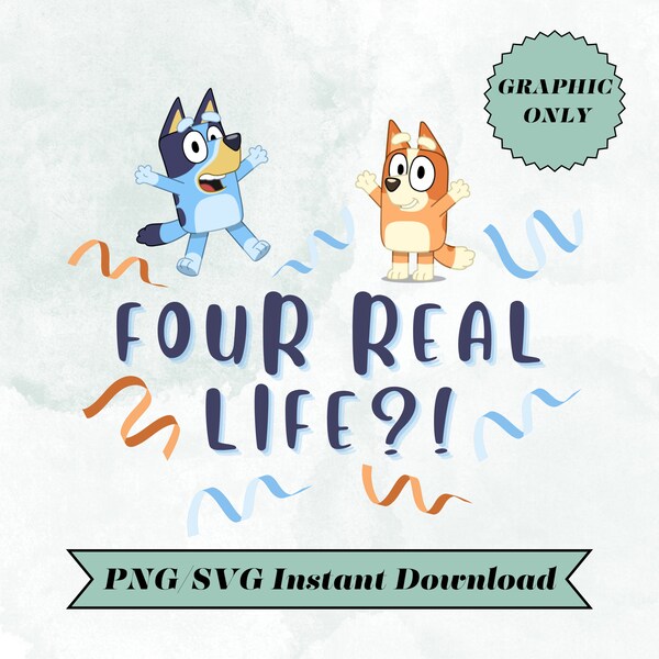 Four Real Life Bluey - Etsy Australia