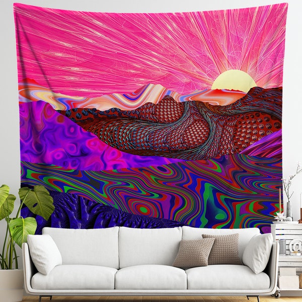 Pink Tapestry - Etsy