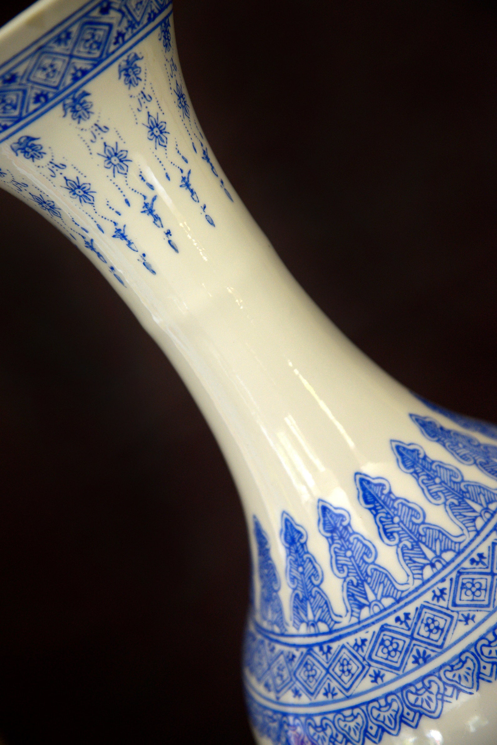 Vintage 17" CHINESE EGGSHELL Porcelain VASE - Delicate - Hand Painted ...