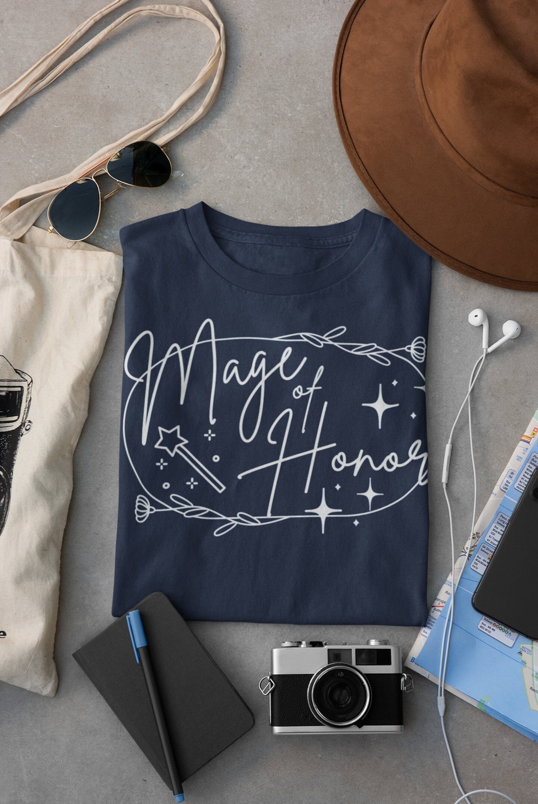 Maid of Honor Gift Idea -"mage of Honor" T-shirt for Fantasy-loving ...