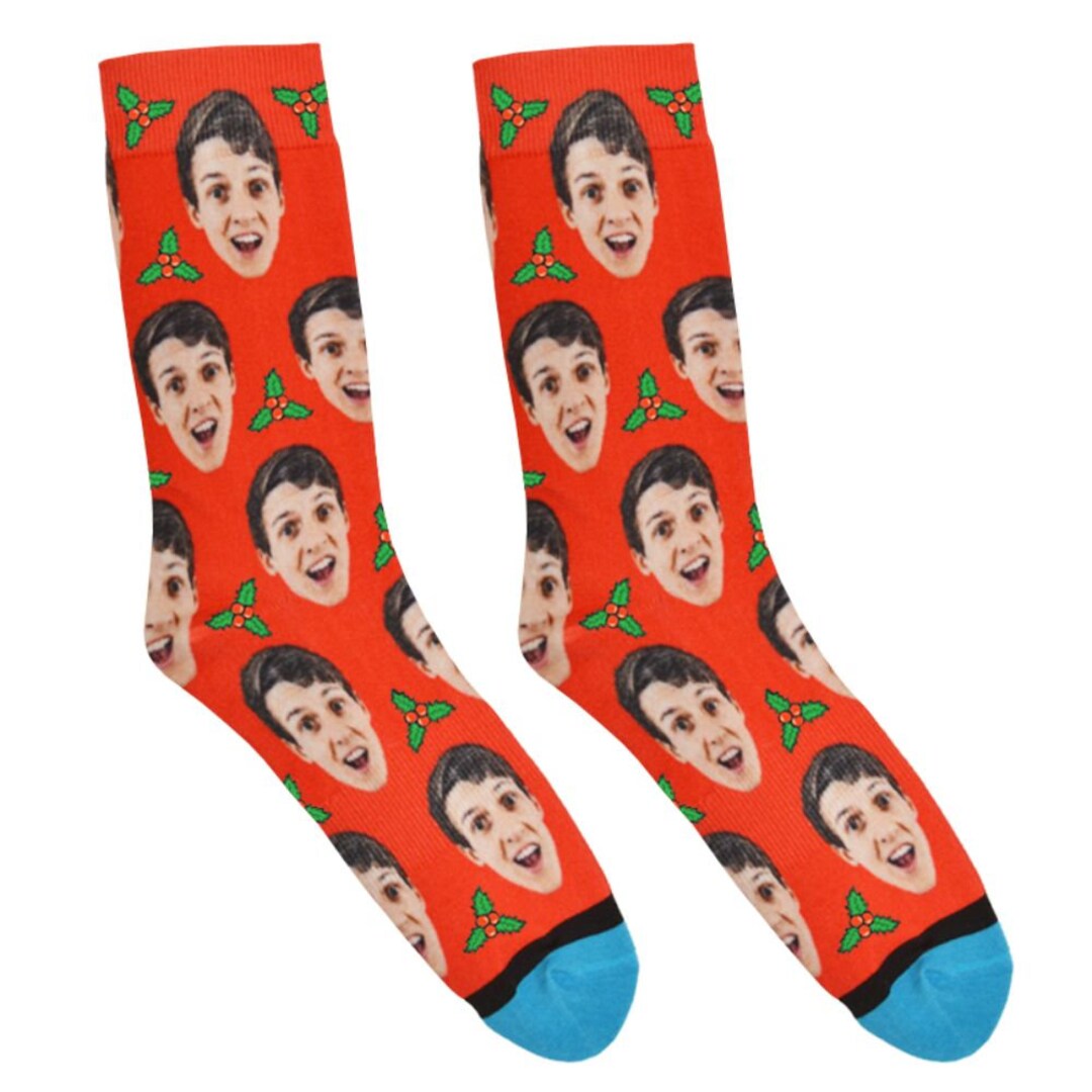 Divvyup Socks - Custom Christmas Socks: Mistletoes - Etsy