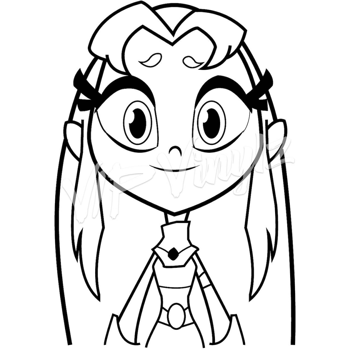 Starfire from Teen Titans Go Vinyl Decal | Etsy