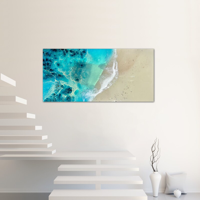 Turquoise Painting - Etsy