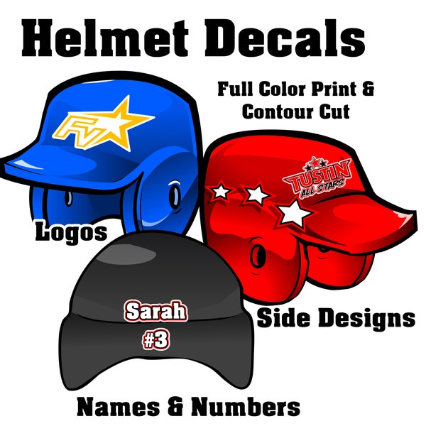 3d Helmet Decals - Etsy