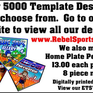 Tidal Waves - Tsunamis - Riptide - Surf Softball Banners, Printed Vinyl Banner. 3-5 Bus. Days ...