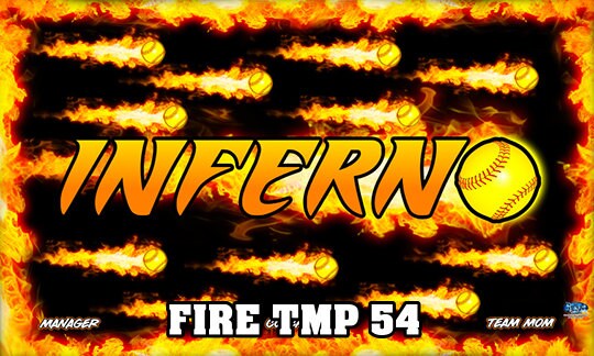 Heat - Fire Softball Banners, 3'x5' Printed Vinyl Banner. 3-5 Bus. Days ...