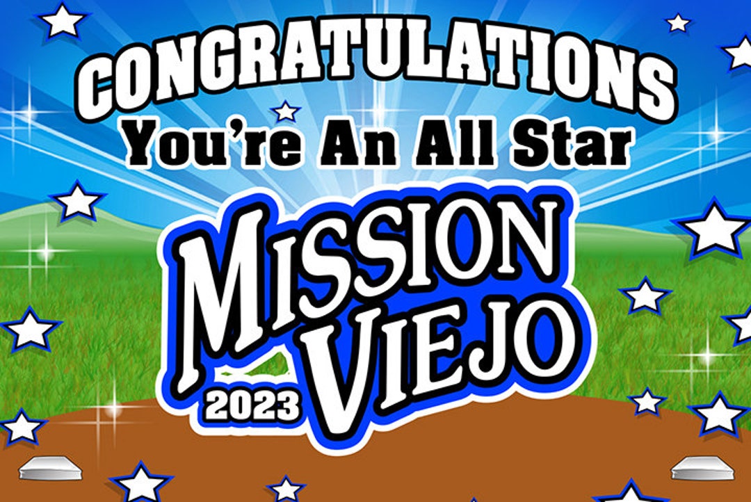 All Star - Lawn Sign Announcements - Softball / Baseball - 18"x12 ...