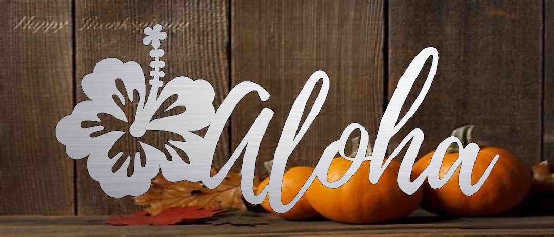 Aloha Metal Art Sign - Etsy