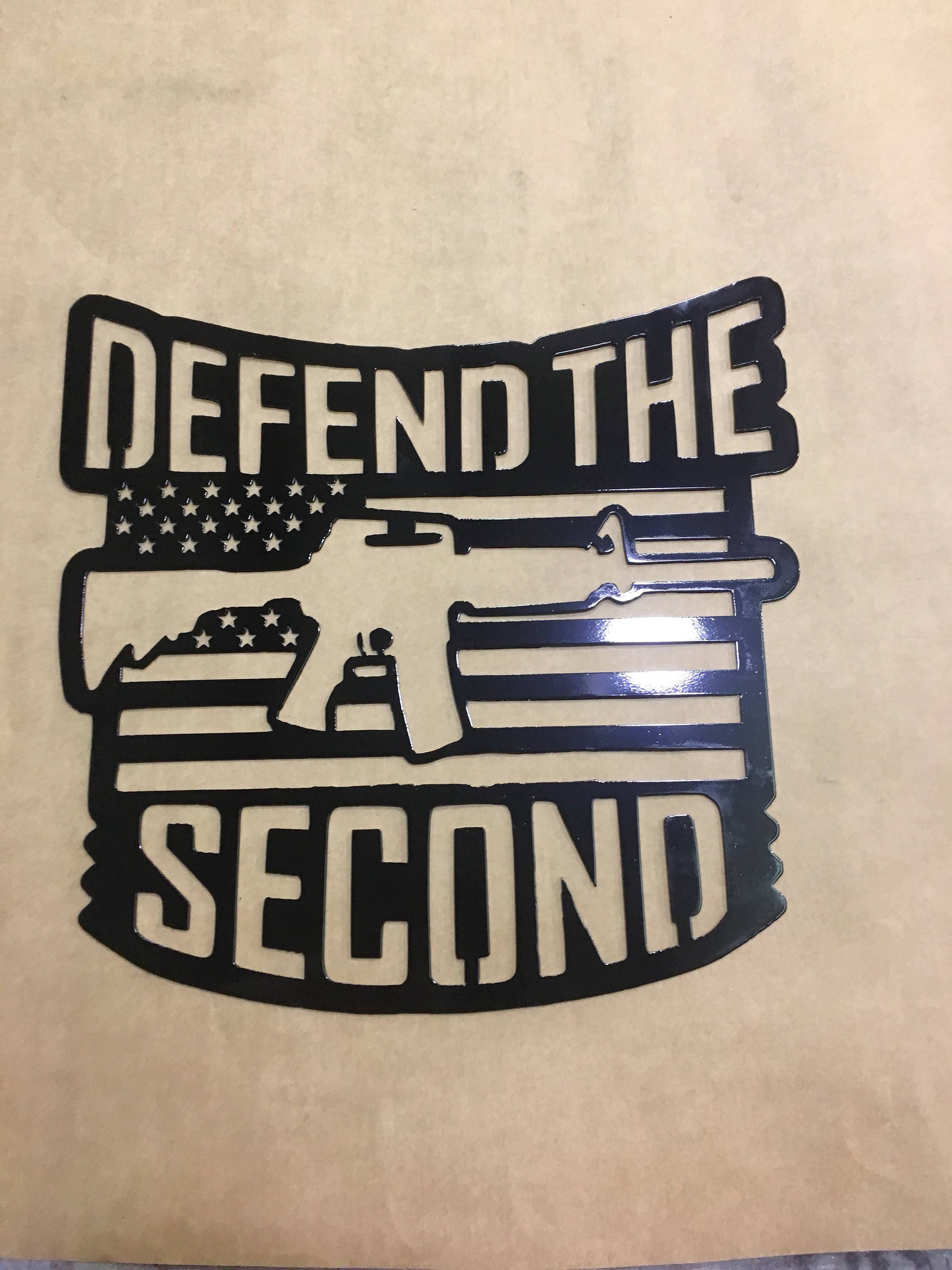 Defend the Second Metal Art Sign - Etsy