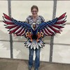 Custom Outdoor Eagle Monogram, Eagle Address Sign Metal Sign With ...