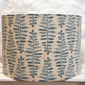 Blue Fern Leaf Lampshade, Lighting, Lamp Shade - Etsy