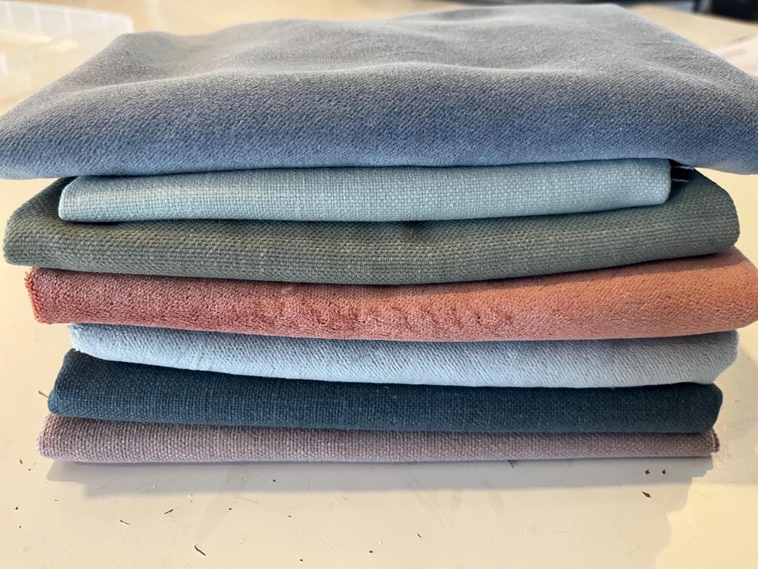 Plain Fabric Remnants- Fabric Scrap Pack- Mix of Plain Coloured Velvet ...