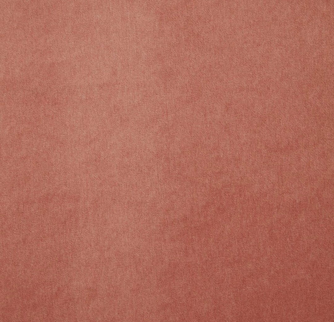 Orange Velvet Upholstery Fabric henna Made From Recycled - Etsy