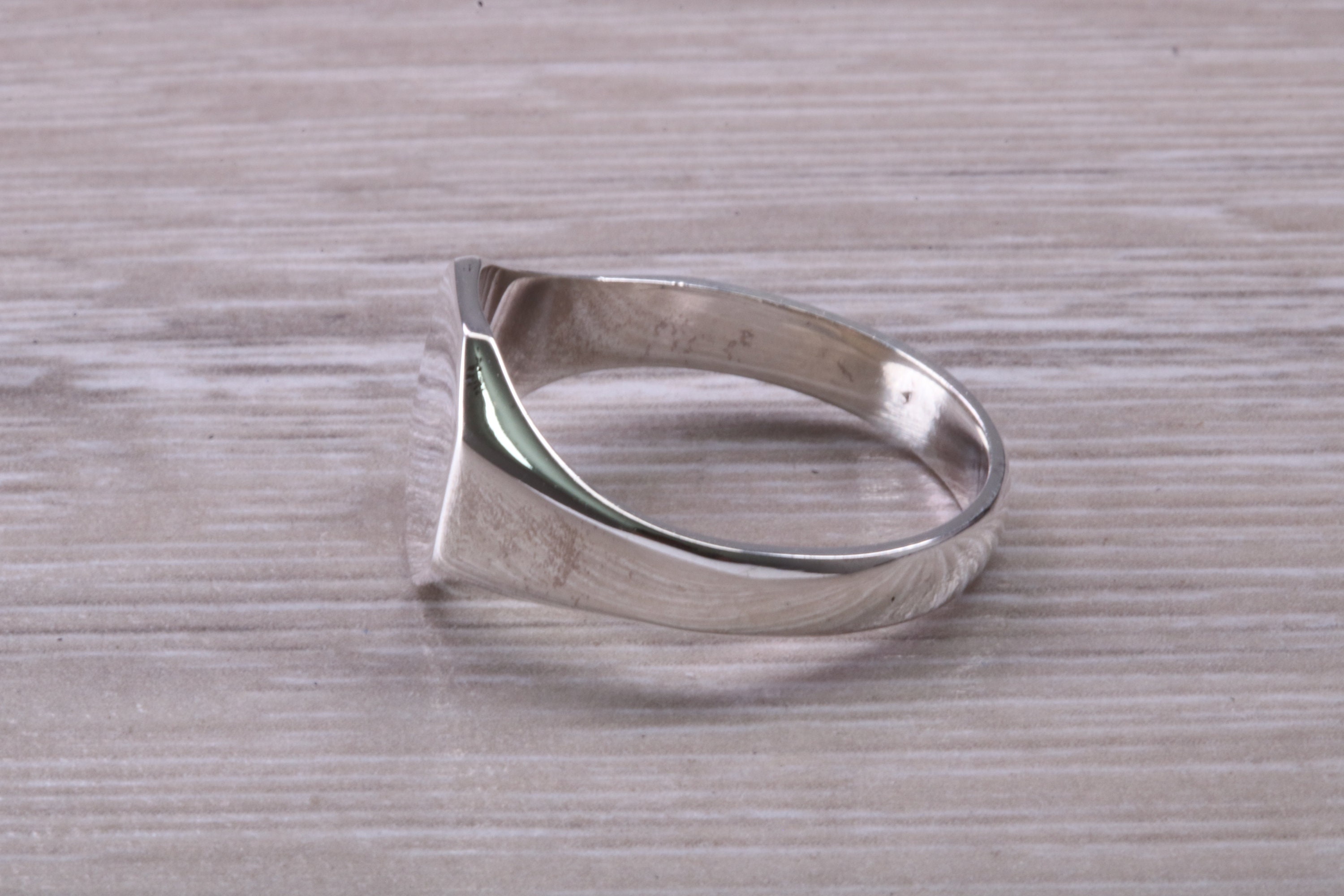 Octagon Face Signet Ring - Etsy UK