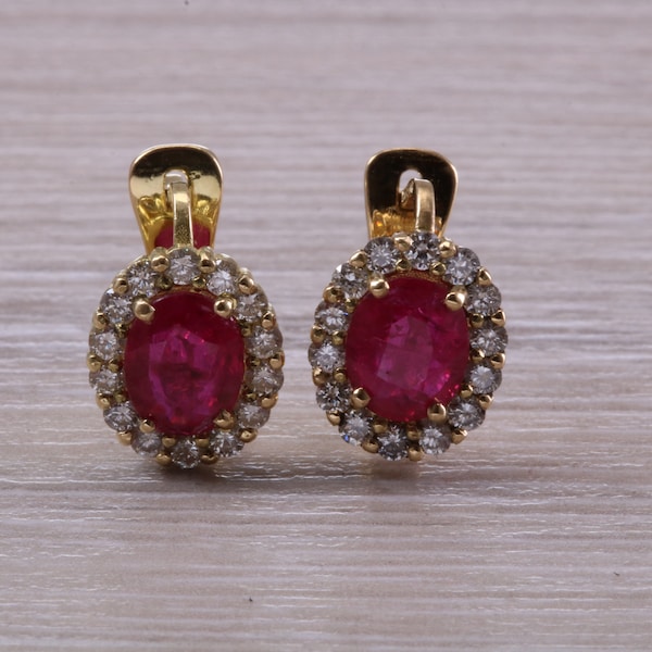 Ruby Earrings - Etsy