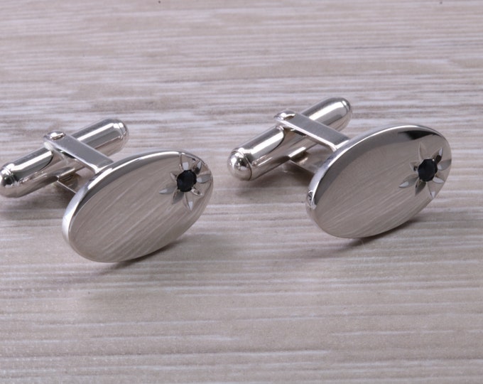 Gentleman's Cufflinks. Round Button Profile, Made From Solid Sterling ...
