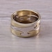 10 Mm Wide Jigsaw Puzzle Ring, Solid Two Tone Gold - Etsy UK