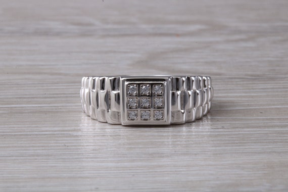Watch Strap Signet Ring Set With C Z - Etsy UK