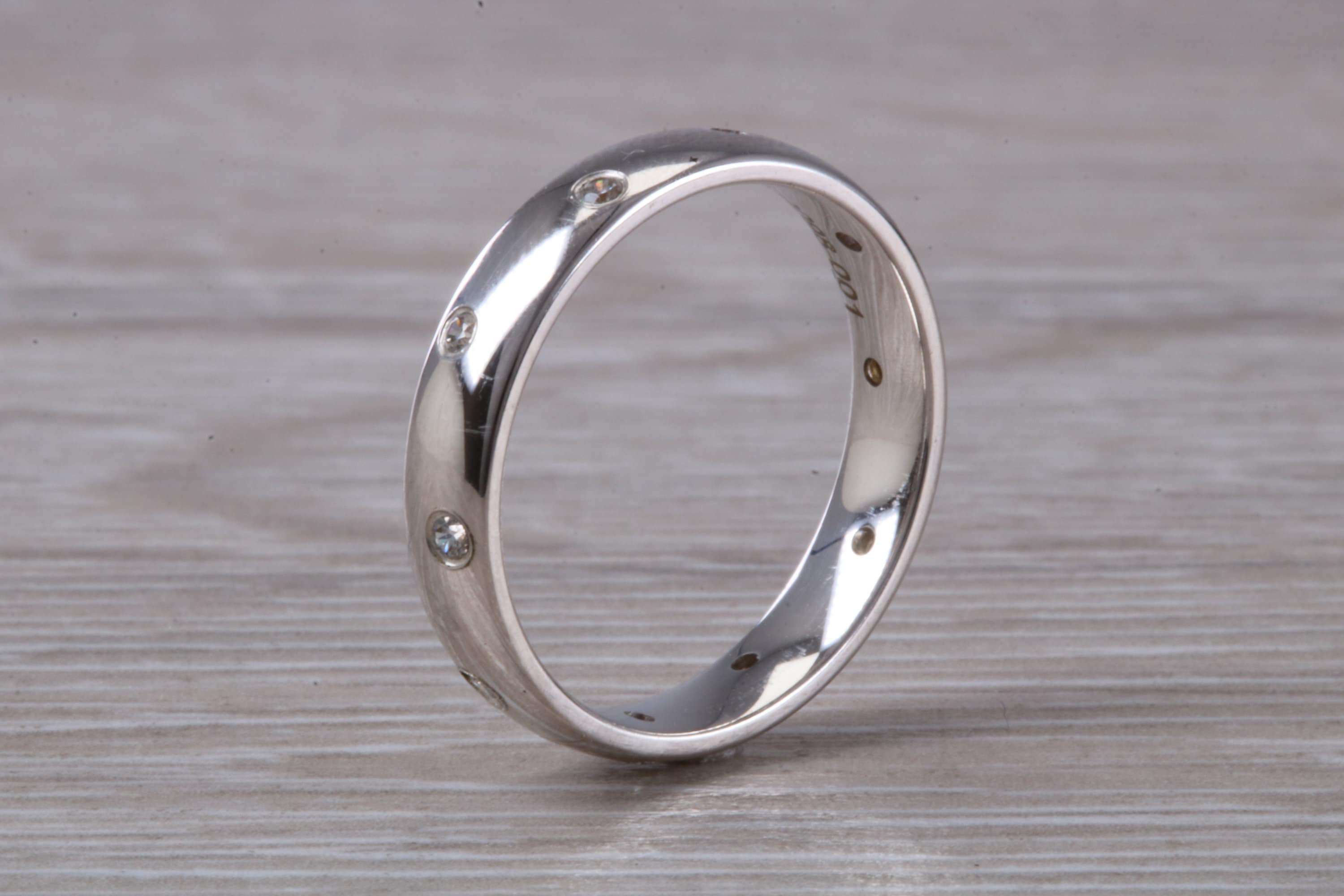 Chunky Circle Set Quarter Carat Diamond Band - Etsy