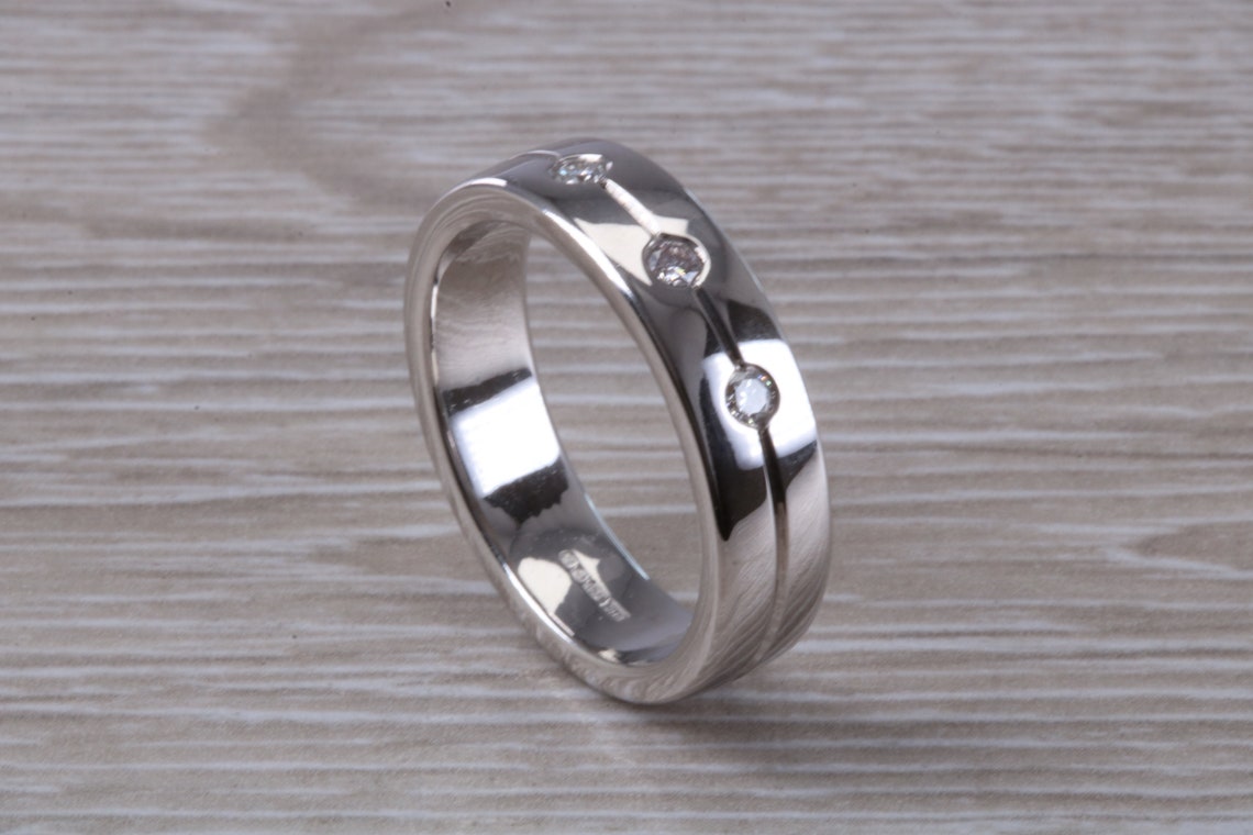 Heavy and Chunky 6 Mm Wide Wedding Band Set With Three - Etsy