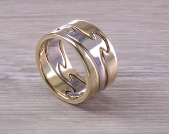 Jigsaw Puzzle Ring - Etsy