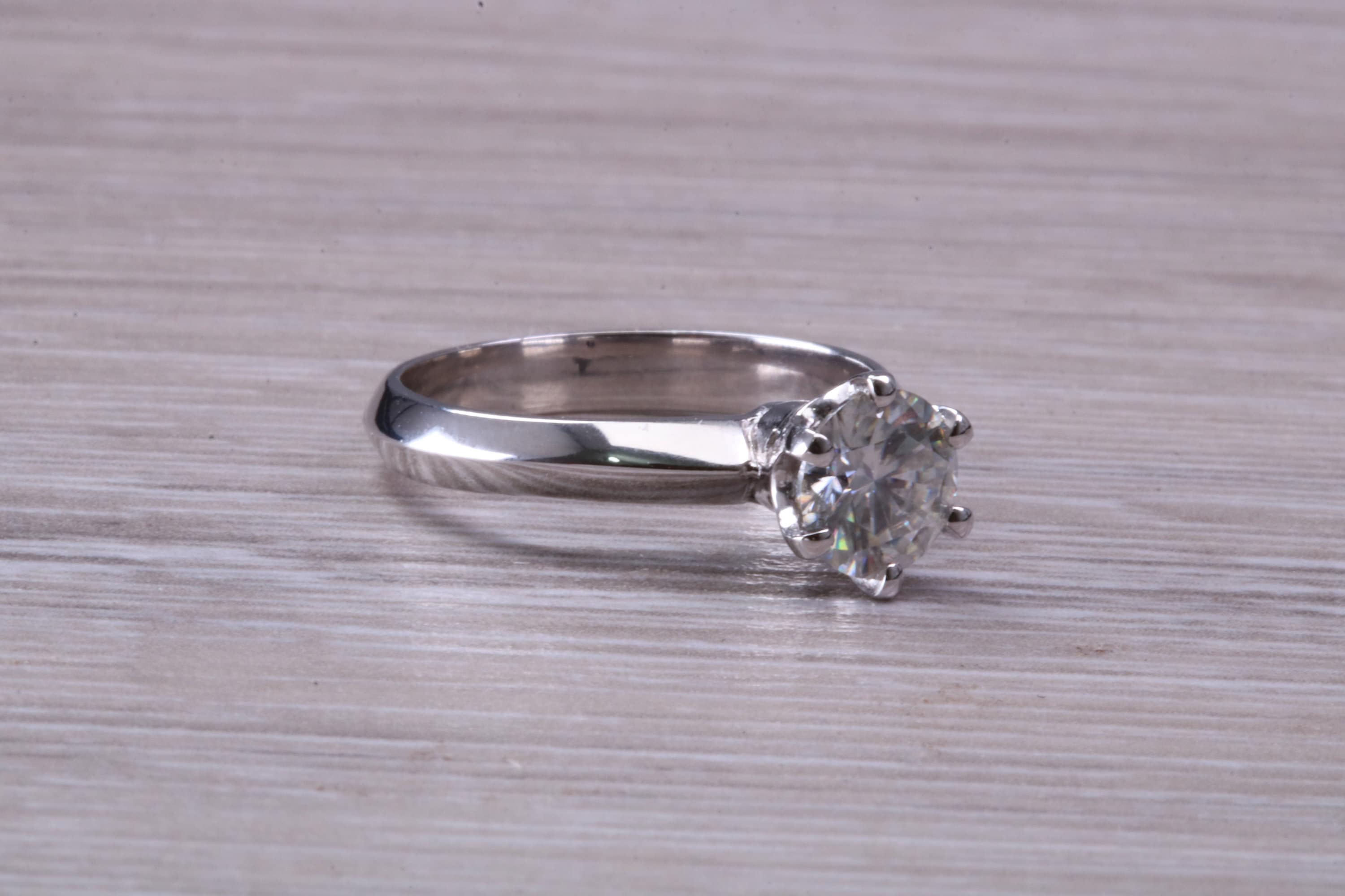 One carat Diamond Solitaire Certified round Diamond | Etsy