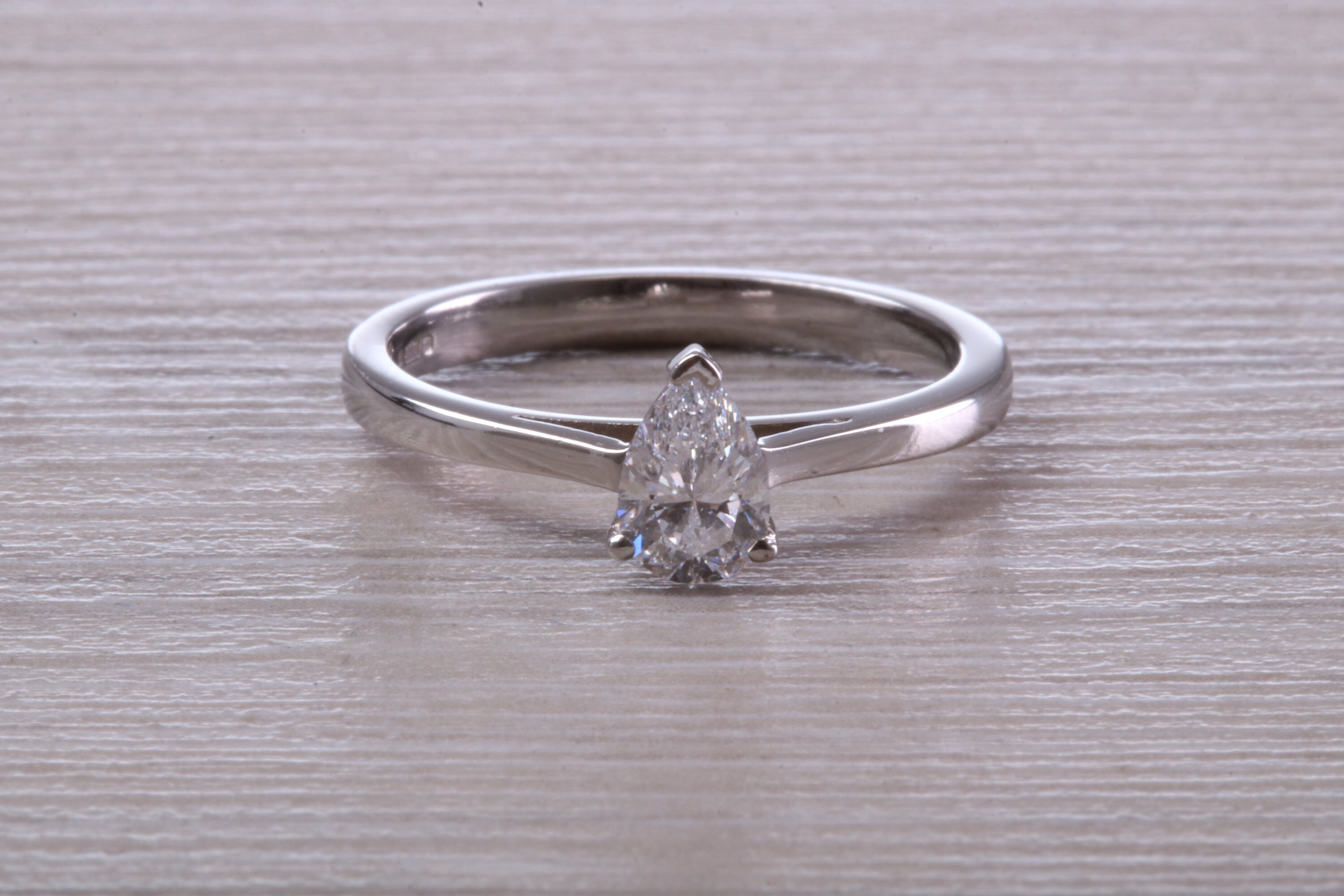 Half Carat D Colour Certified Tear Drop Cut Diamond Set - Etsy UK