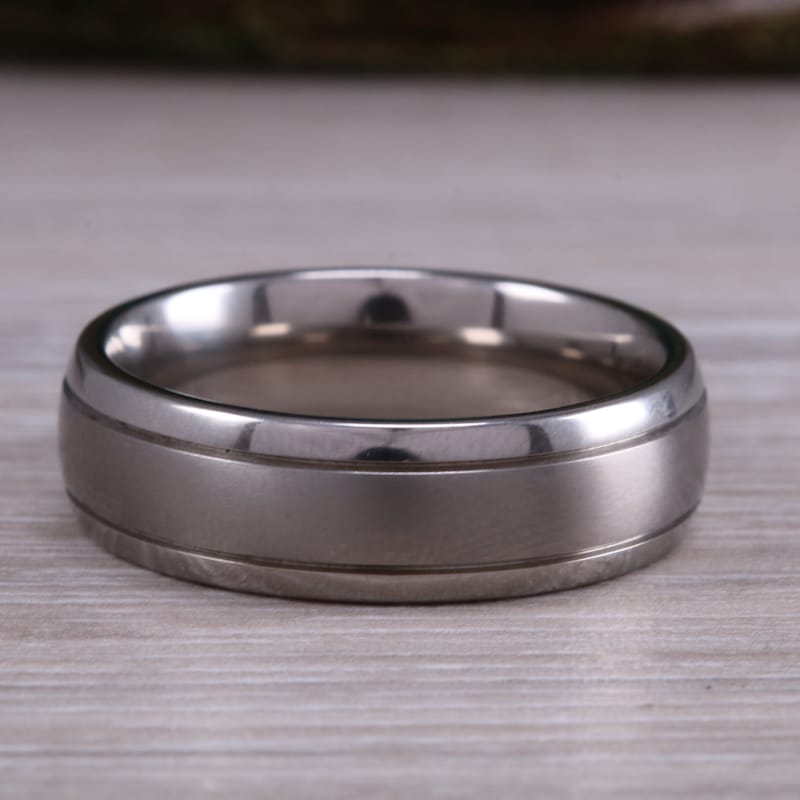 Mens Titanium Ring - Etsy