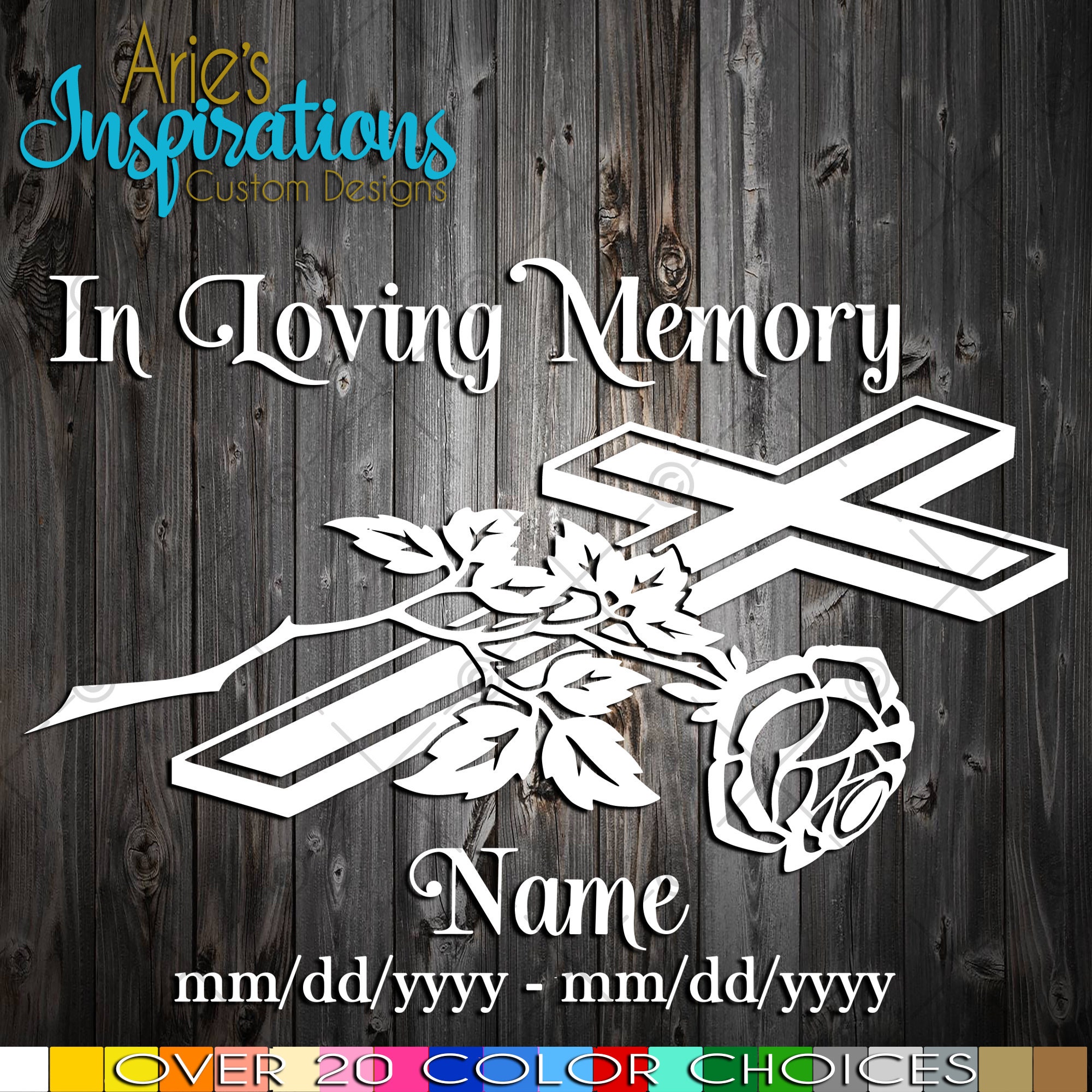 Car Decals Memorial Car Decals Remembrance Car Decal - Etsy