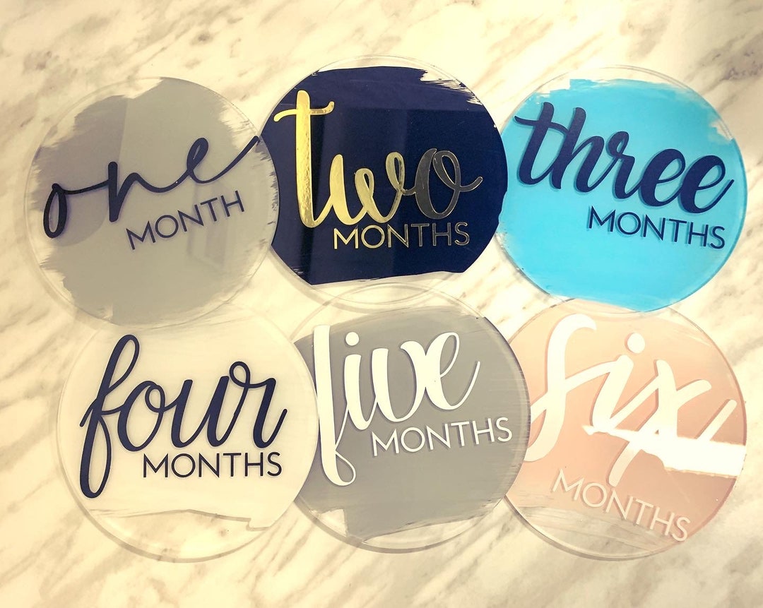 Acrylic Baby Milestone Cards - Etsy