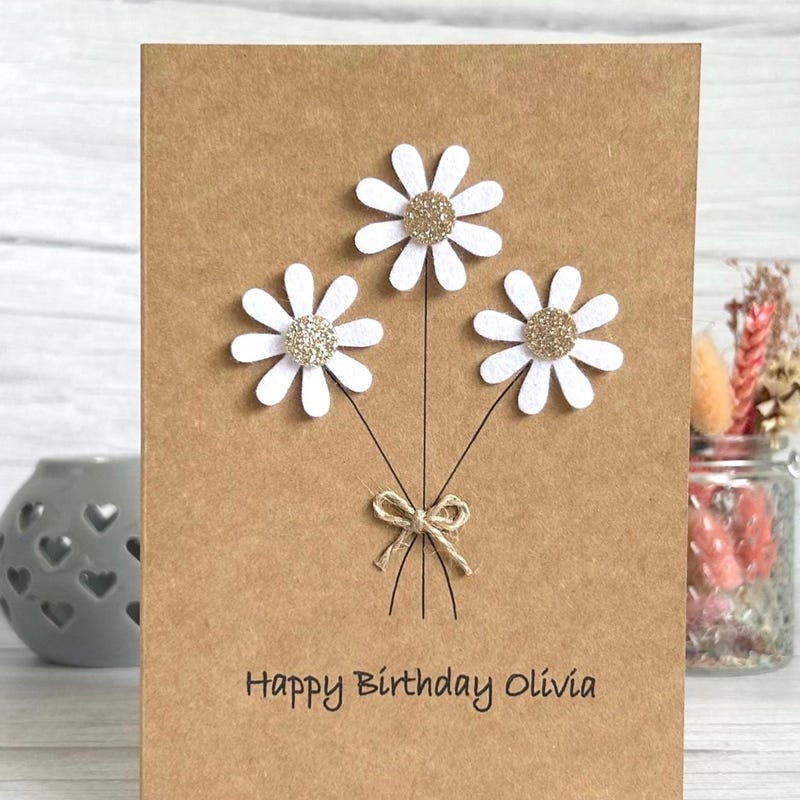 Daisy Card - Etsy UK