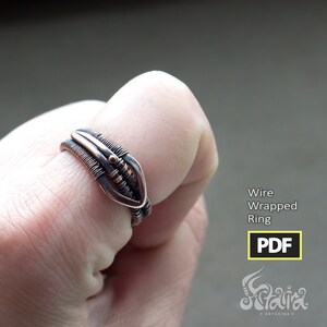 Wire Wrapped Handmade Ring Tutorial | Copper Unique Ring Diy PDF | Wire ...