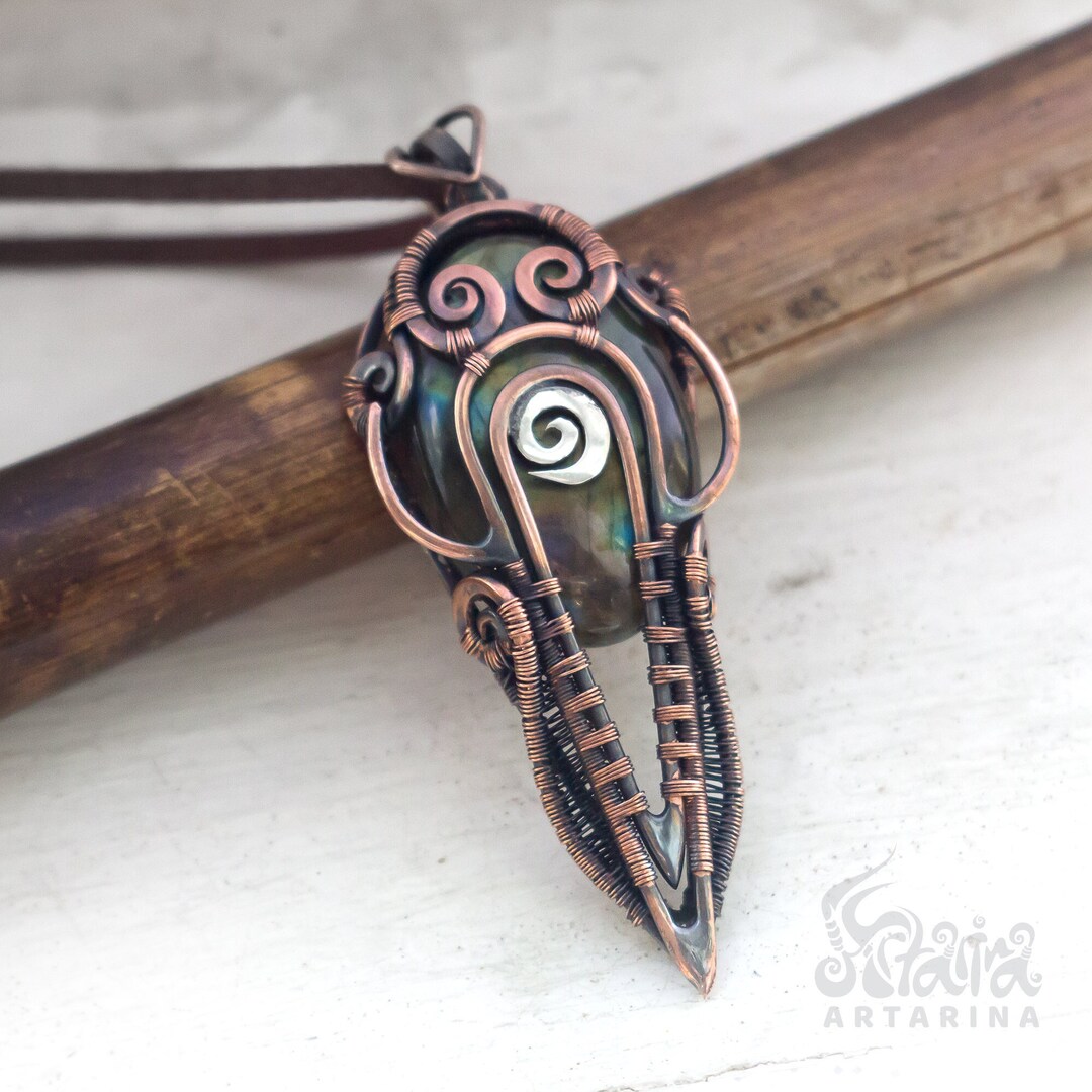 Goddess Silver Spiral Magician Occult Jewelry. Magical Talisman Unique ...