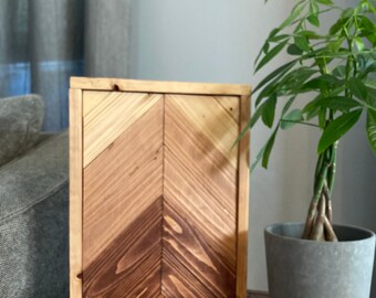Chevron Wood Sign - Etsy