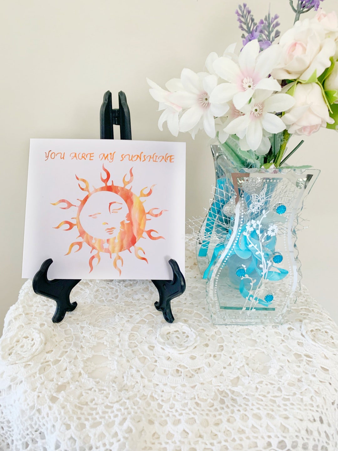 You Are My Sunshine Birthday Card, Blank Birthday Card, Handmade Card ...