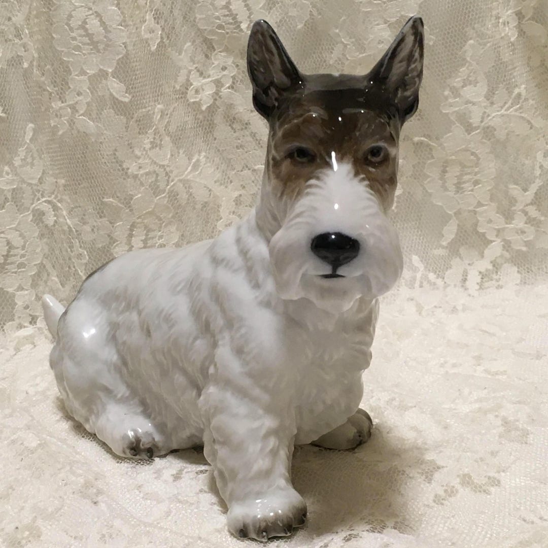 Vintage Rosenthal Germany Dog Figurine, Terrier Porcelain Dog, Hand ...