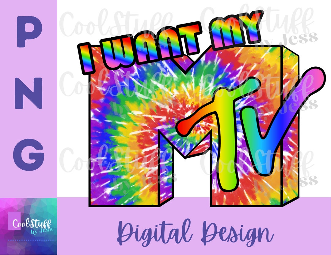 I Want My Mtv Digital File for Sublimation Printing DIY Make Your Own ...