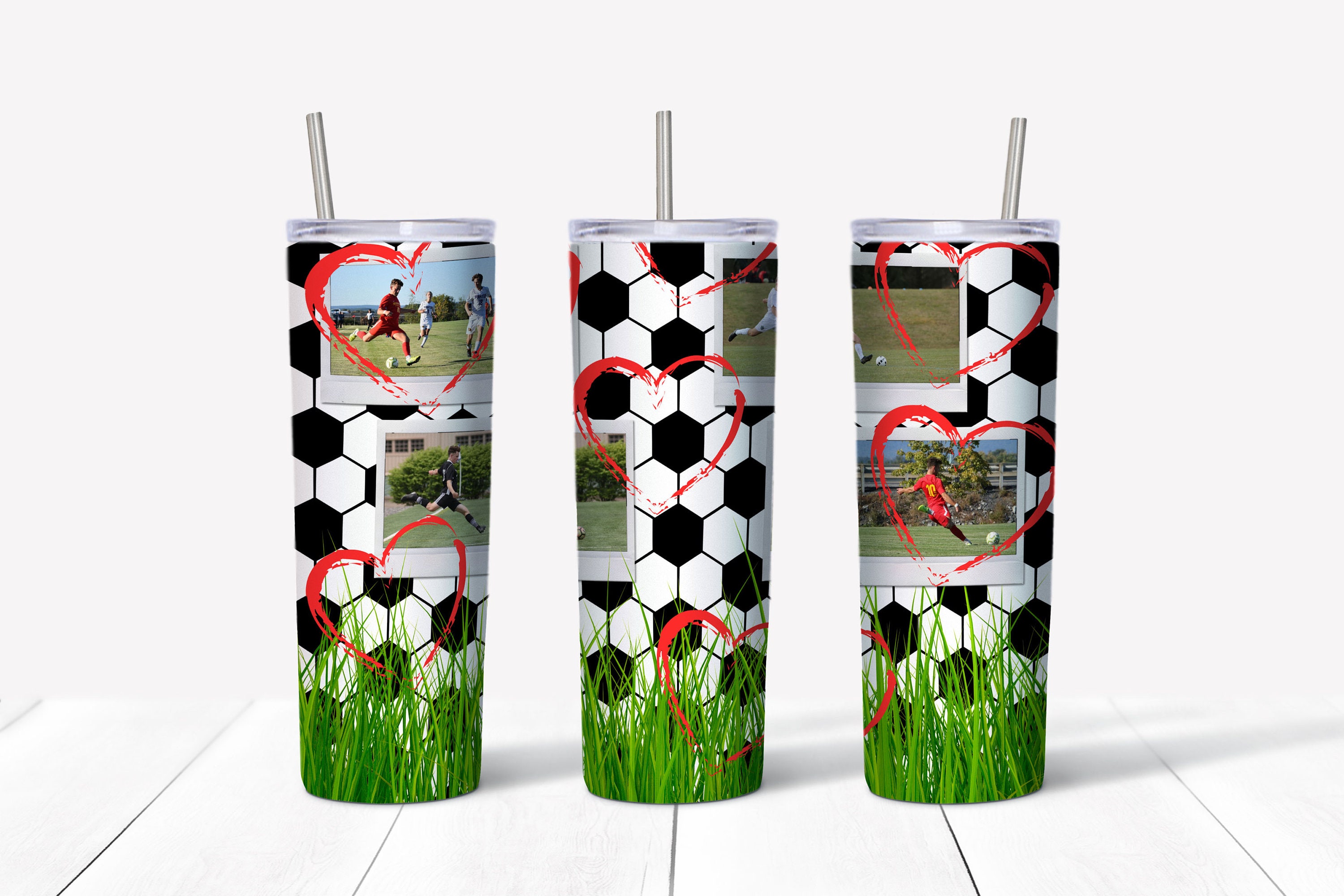 Soccer Sublimation File for Tumblers Personalize It - Etsy