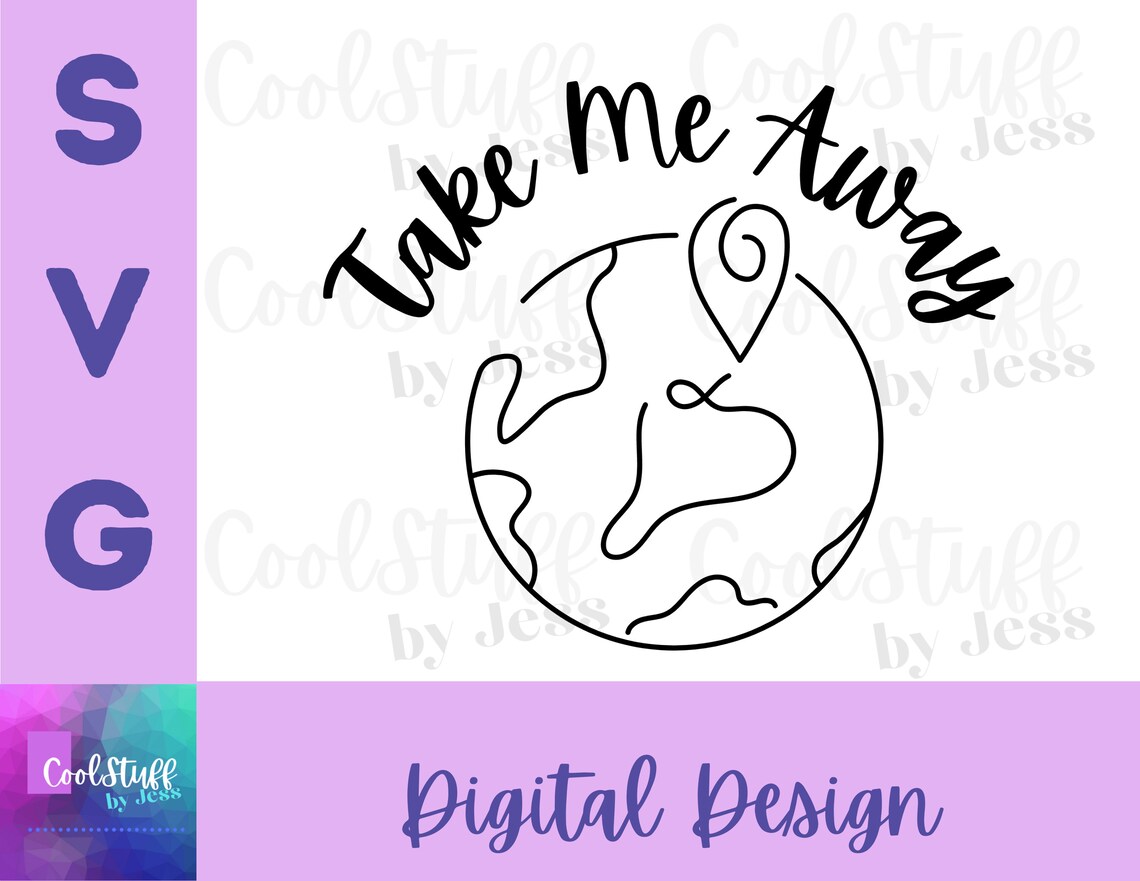Take Me Away SVG File for Cricut Silhouette Glowforge - Etsy